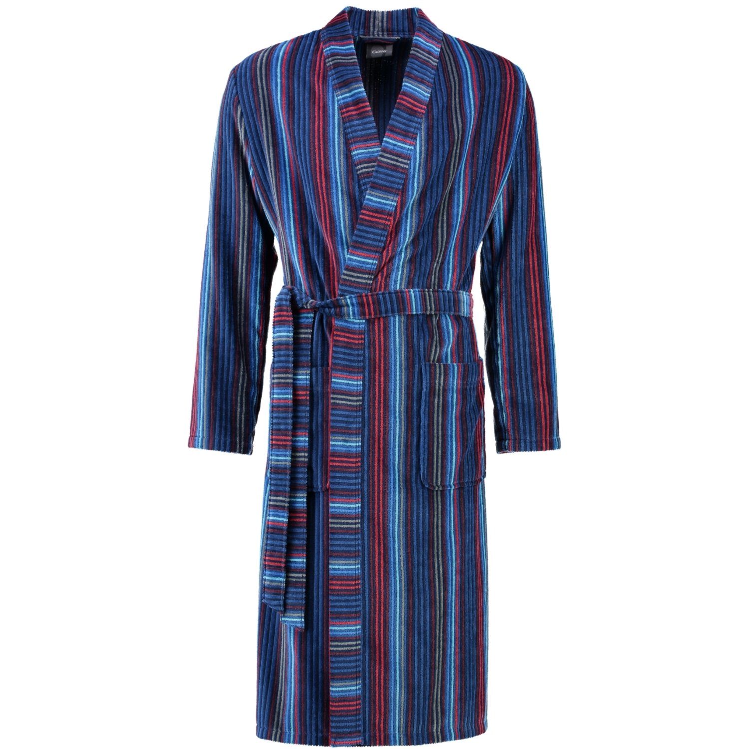 Cawö Herrenbademantel Hoch Tief Velours 5847 Kimono Velours Kimono