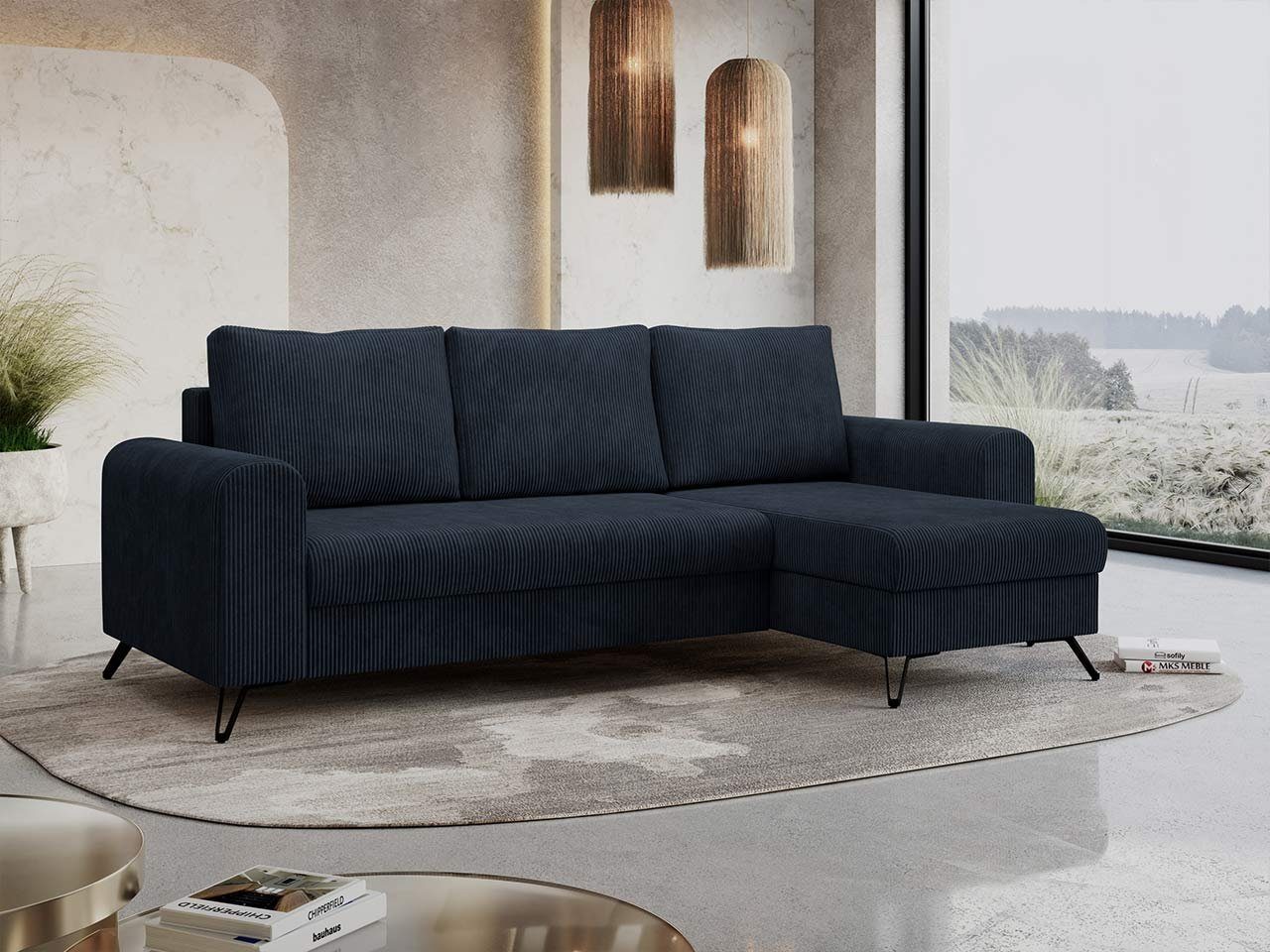 Mks MÖbel Ecksofa Hugo Modern Ecksofa L Form Couch Bettsofa Mit