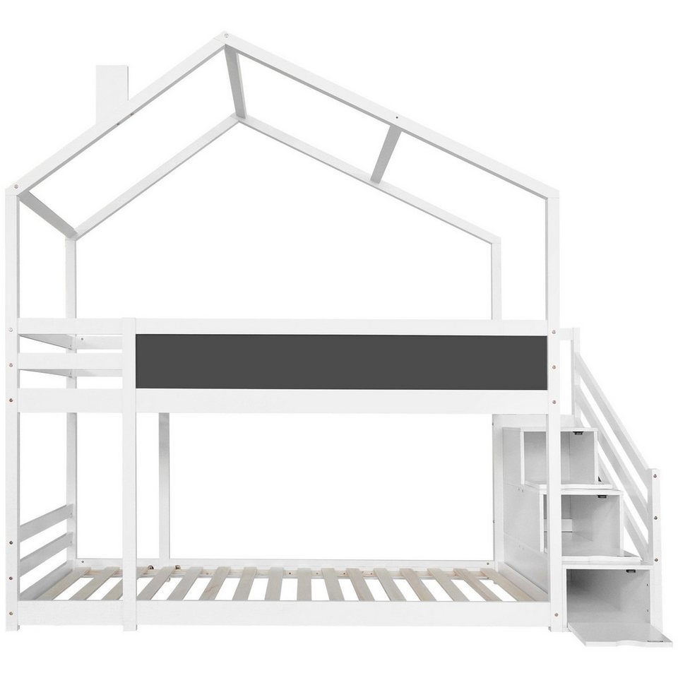 Ihome Kinderbett Baumhaus Mit Schornstein Andspeicherung Und