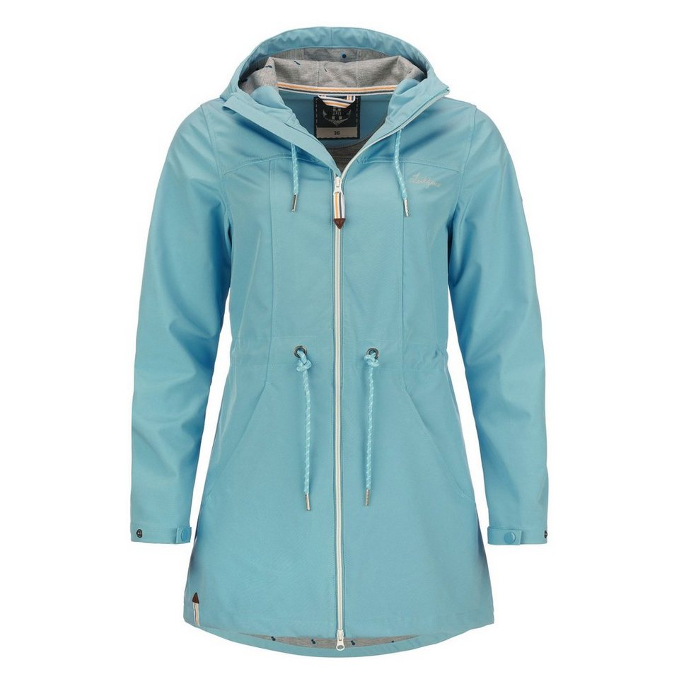 Leitfeuer Softshellmantel Damen Kurzmantel Jacke Mit Kapuze