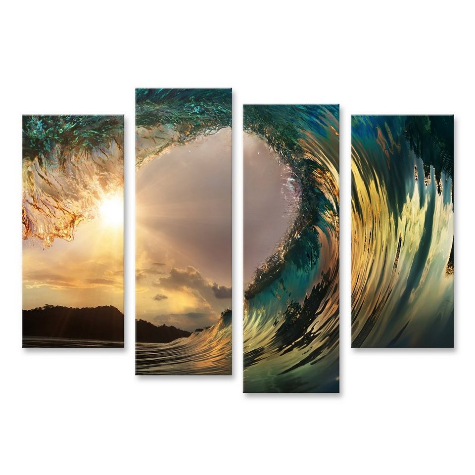 Islandburner Leinwandbild Bild Auf Leinwand Schöne Ozean Surfen Welle