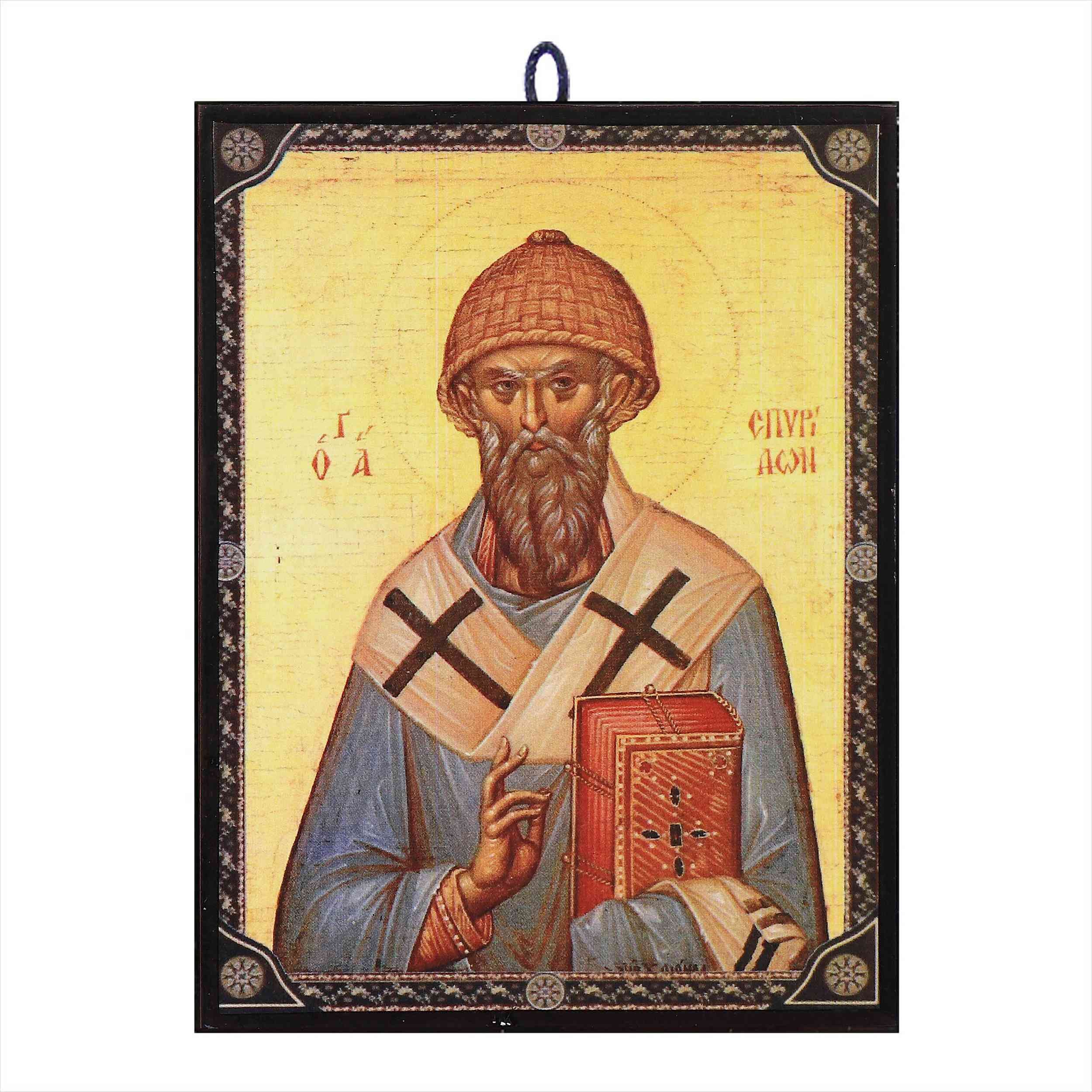 NKlaus Bild Ikone Spiridon Griechenland Heiligenbild Kunstbild Ikonografie, Religion