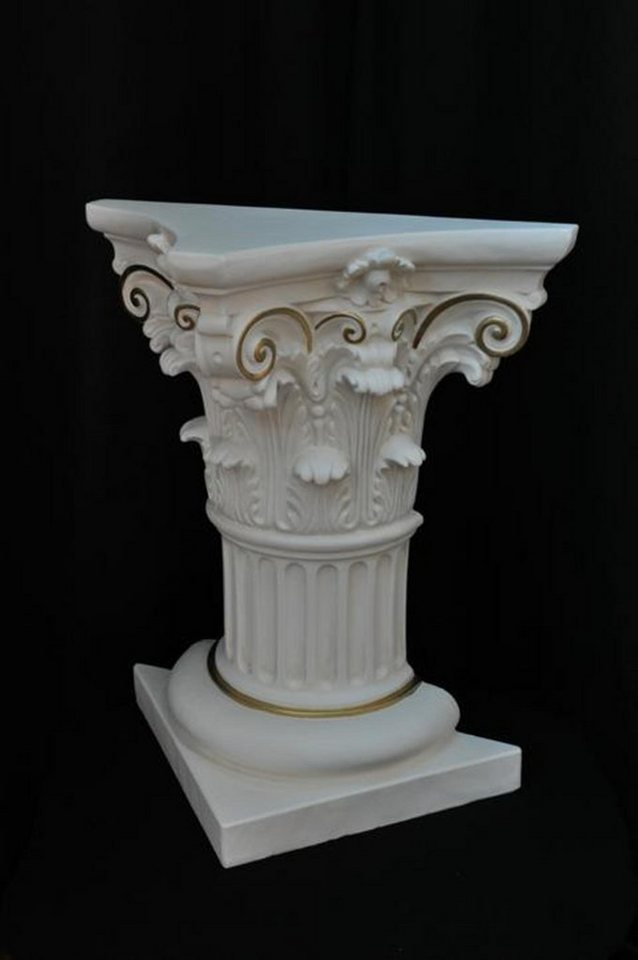 Jvmoebel Skulptur Medusa Säule Römische Säulen Marmor Skulptur Figur