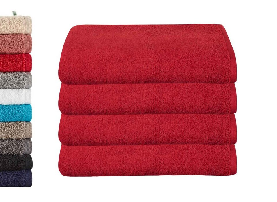 Shangrila Handtuch Set Frottee Spar Set 4 St Badetuch 70x140 Cm