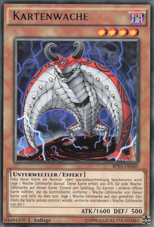 Recollectibles Sammelkarte Yugioh Karte Kartenwache V 1 Deutsch Yu