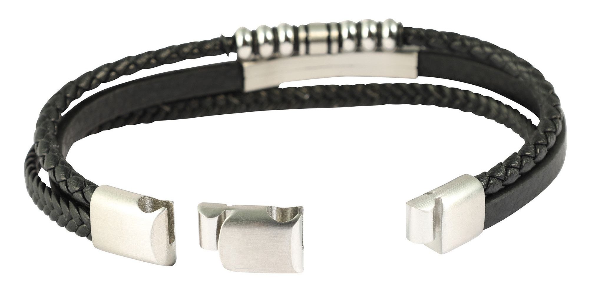 Adelia´s Armband Herren Armband aus Leder 21 cm, Geschenkidee: zeitlos ...