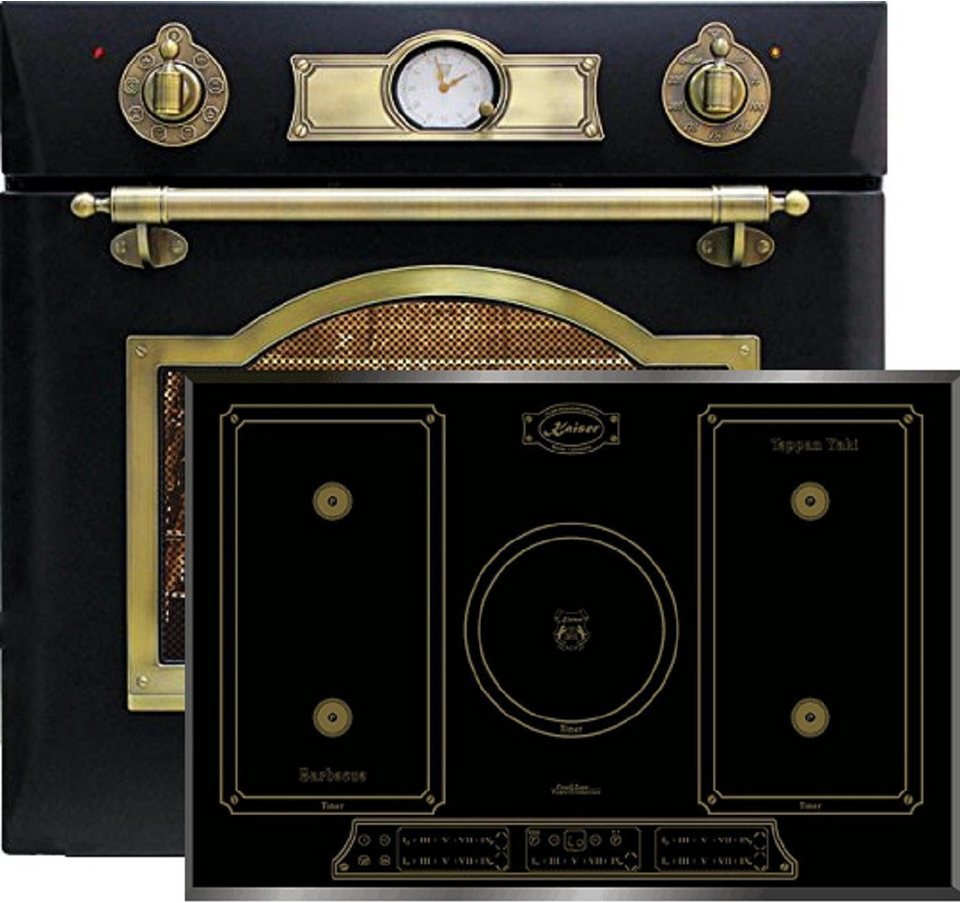 Kaiser Küchengeräte Backofen Set Herd Set Autark Retro Elektro Einbau
