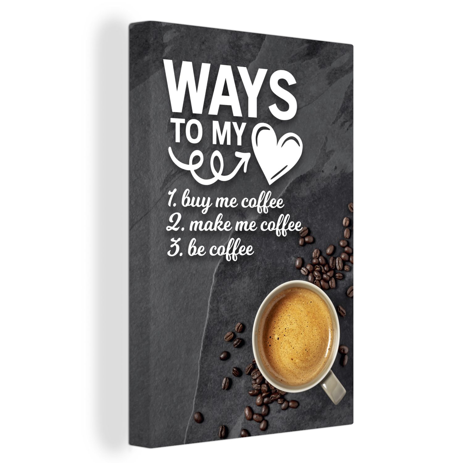 Onemillioncanvasses® Leinwandbild Wege Zu Meinem Herzen Zitate