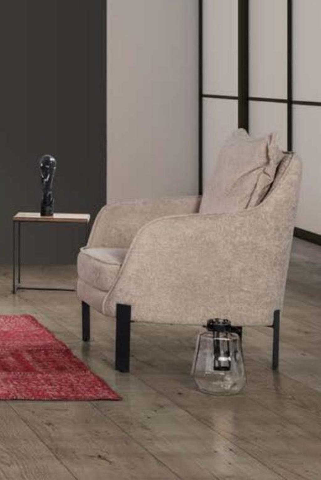 JVmoebel Sessel, Sessel Einsitzer 1 Sitzer Polster Sitz Designer Textil ...