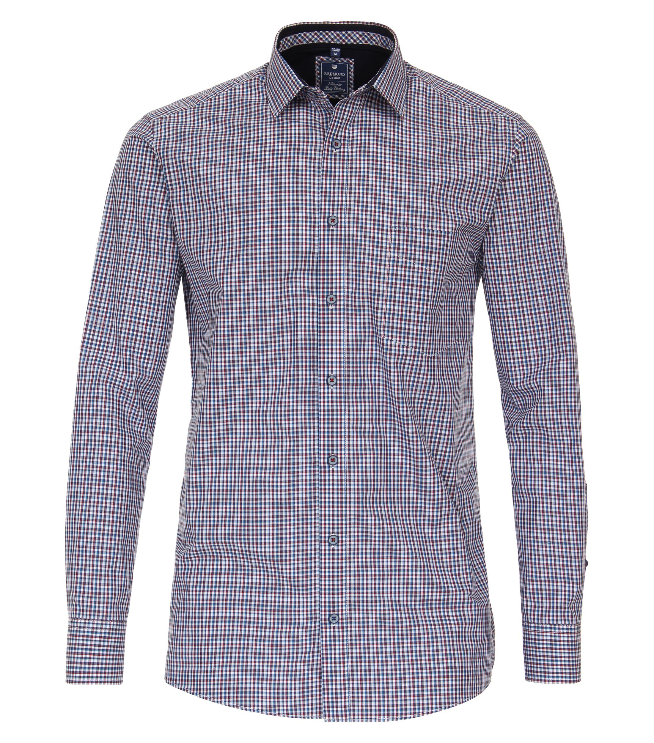 Redmond Langarmhemd Kariert Comfort Fit