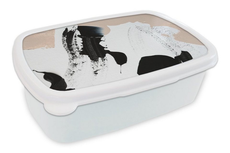 Muchowow Lunchbox Schwarz Abstrakt Design Kunststoff 2 Tlg