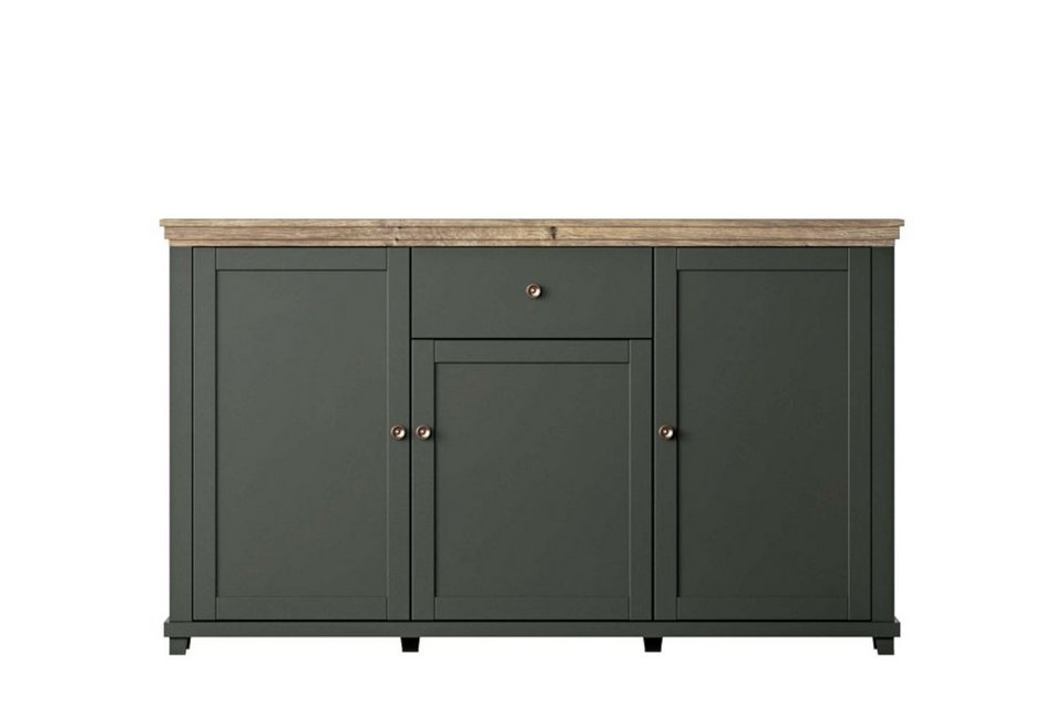 Stylefy Kommode Elvira Kommode Standschrank 3 Türig Mit Schubladen