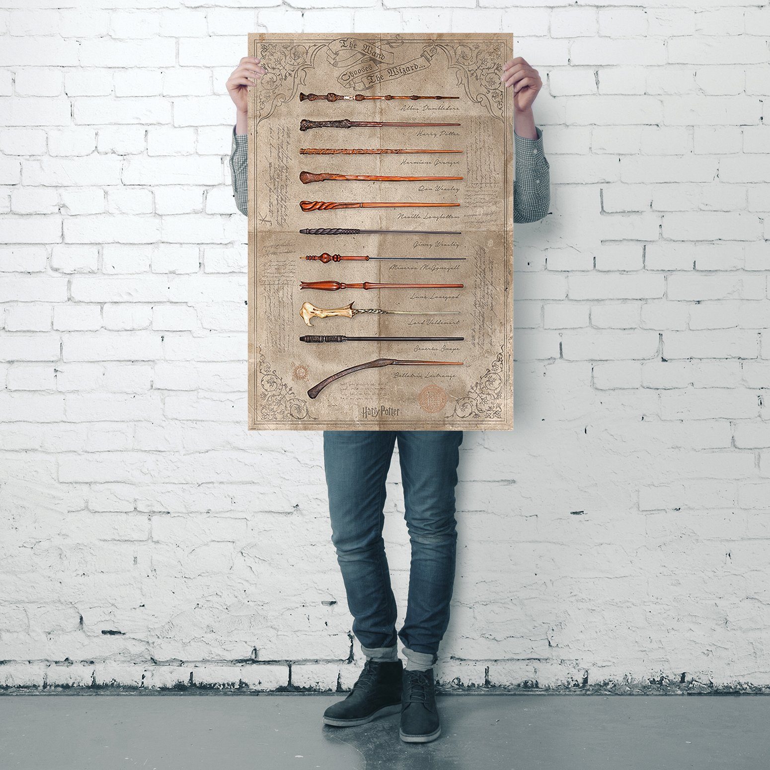 PYRAMID Poster Harry Potter Poster The Wand Chooses The Wizard 61 x 91 ...