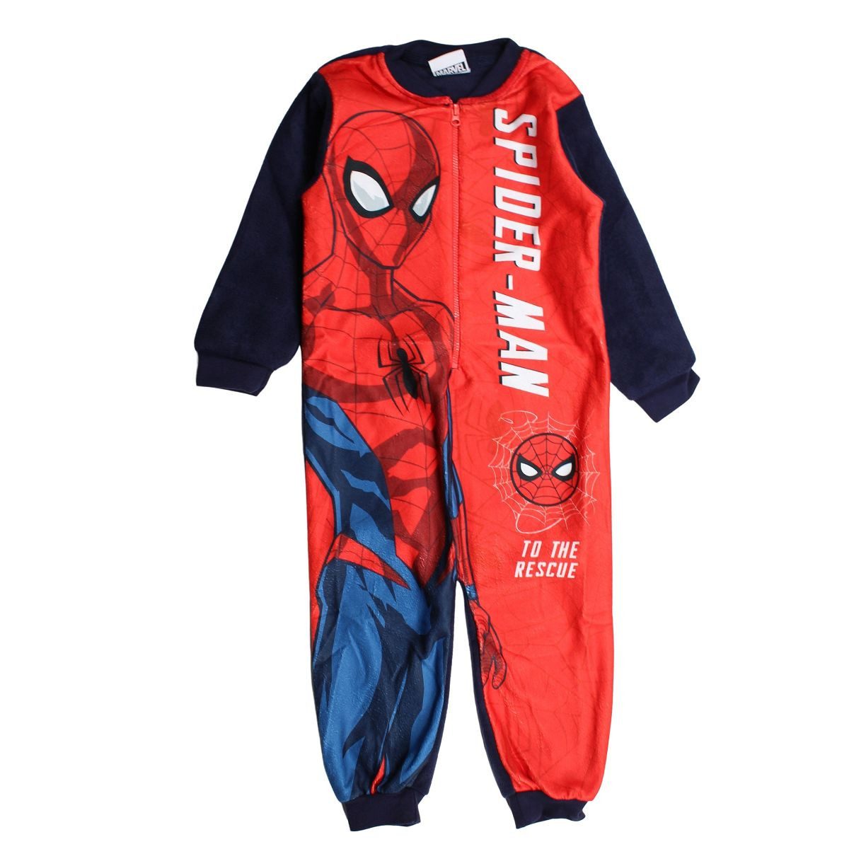 Spiderman Fleeceoverall Jungen Overall Strampelanzug Pyjama Spiderman 92 98 104 110 116 128