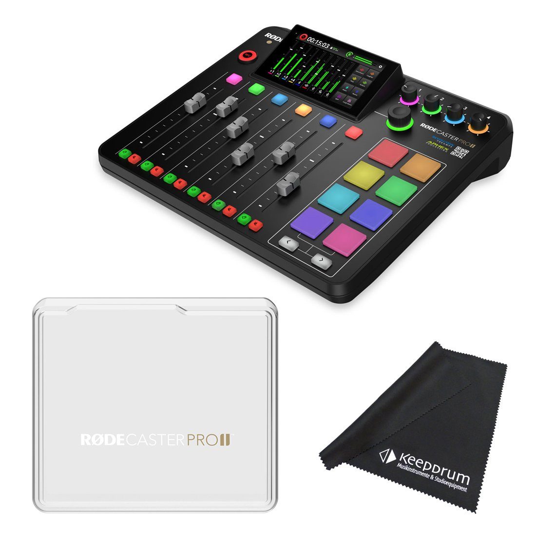 RØDE Rode Rodecaster Pro II mit RodeCover 2 mit Tuch Digitales ...