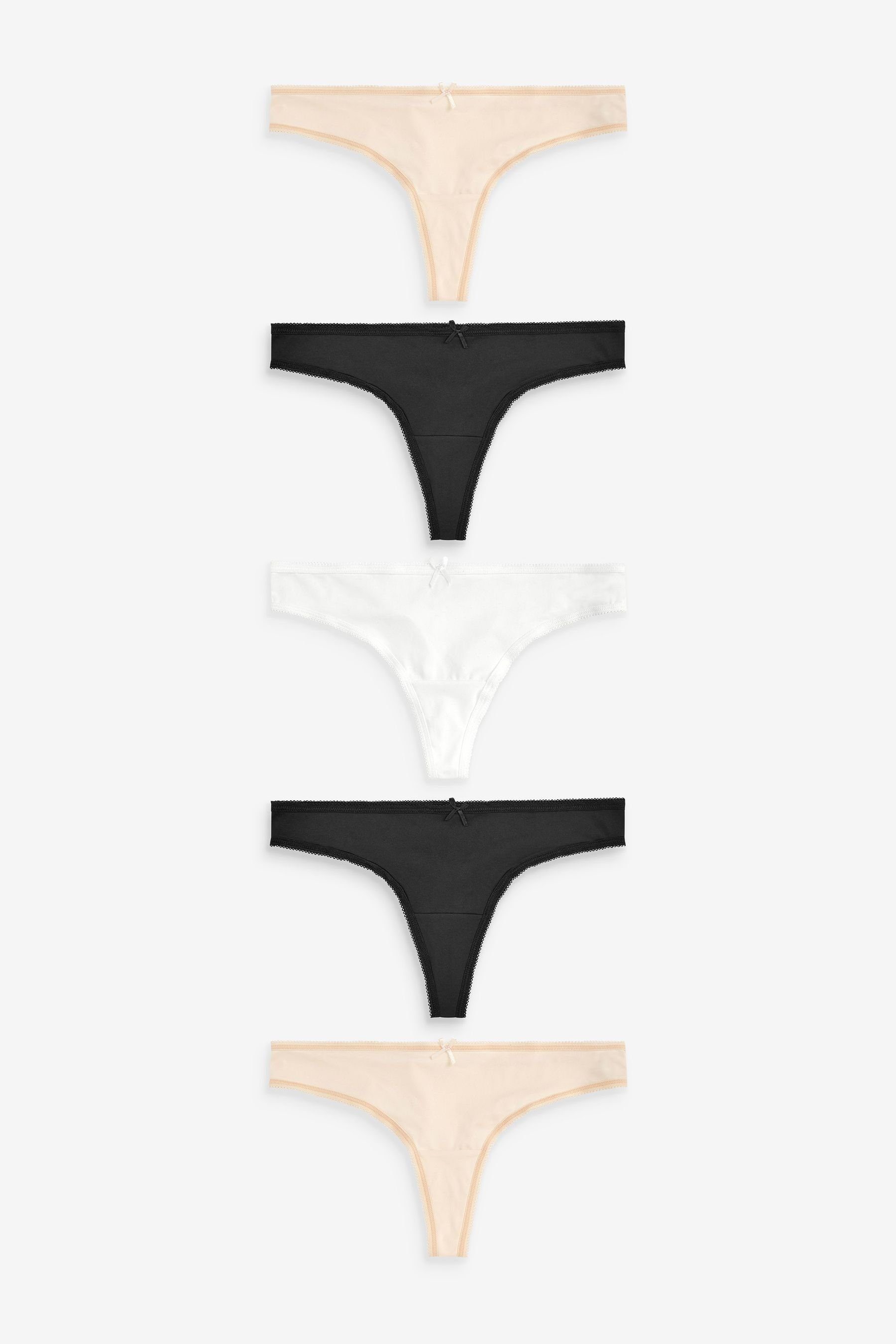 Next String 5er-Pack Mikrofaser-Slips, Tanga (5-St)