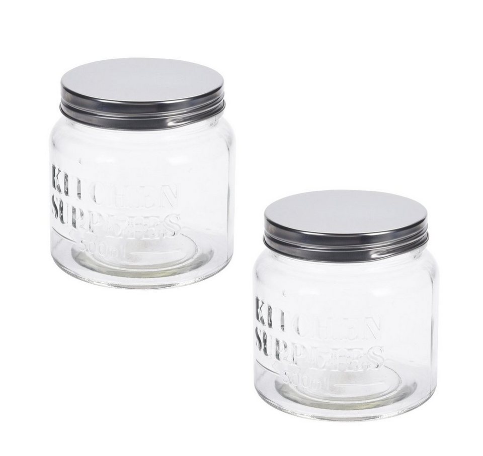 Neuetischkultur Vorratsglas Vorratsglas 0,5 Liter 2er Set Kitchen ... Neuetischkultur Vorratsglas Vorratsglas 0,5 Liter 2er Set Kitchen ...