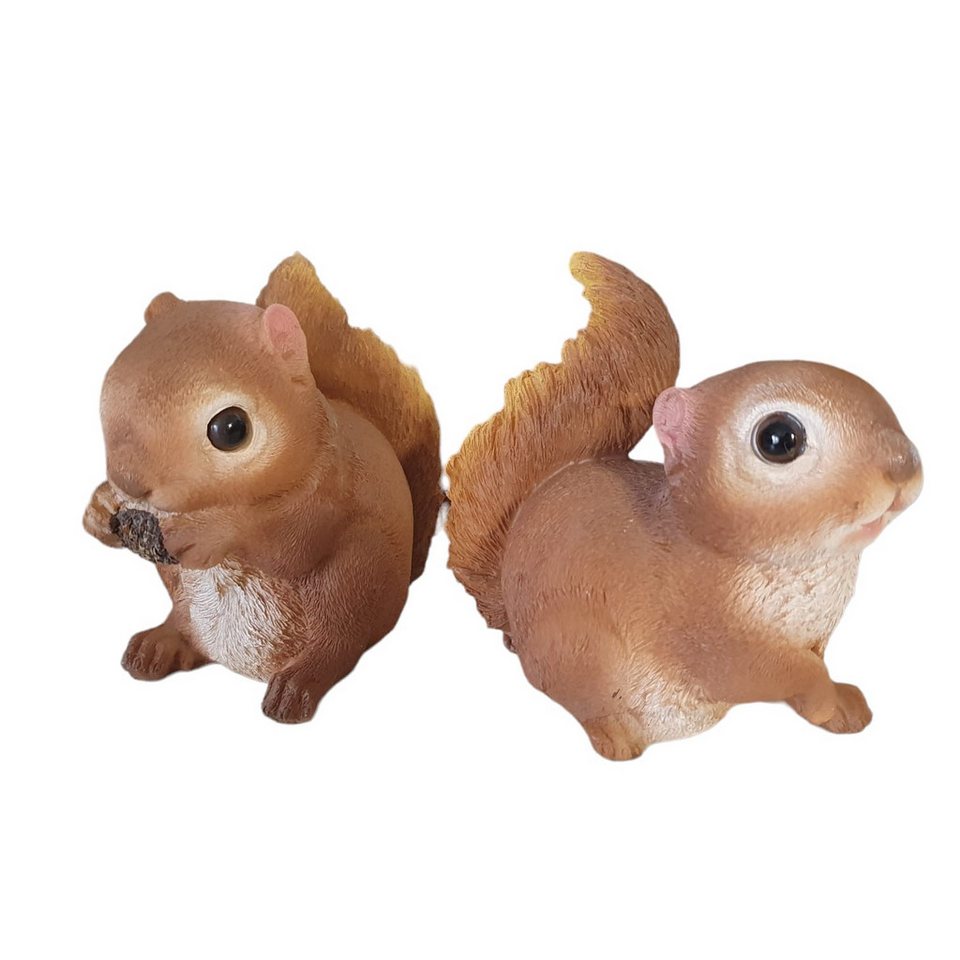 Aspinaworld Dekofigur Deko Eichhörnchen Figur Isst Einen Zapfen Im 2 Er