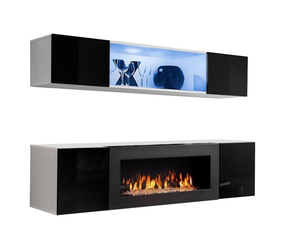 Jvmoebel Wohnzimmer Set Designer Hänge Sideboard Holzmöbel Komplett