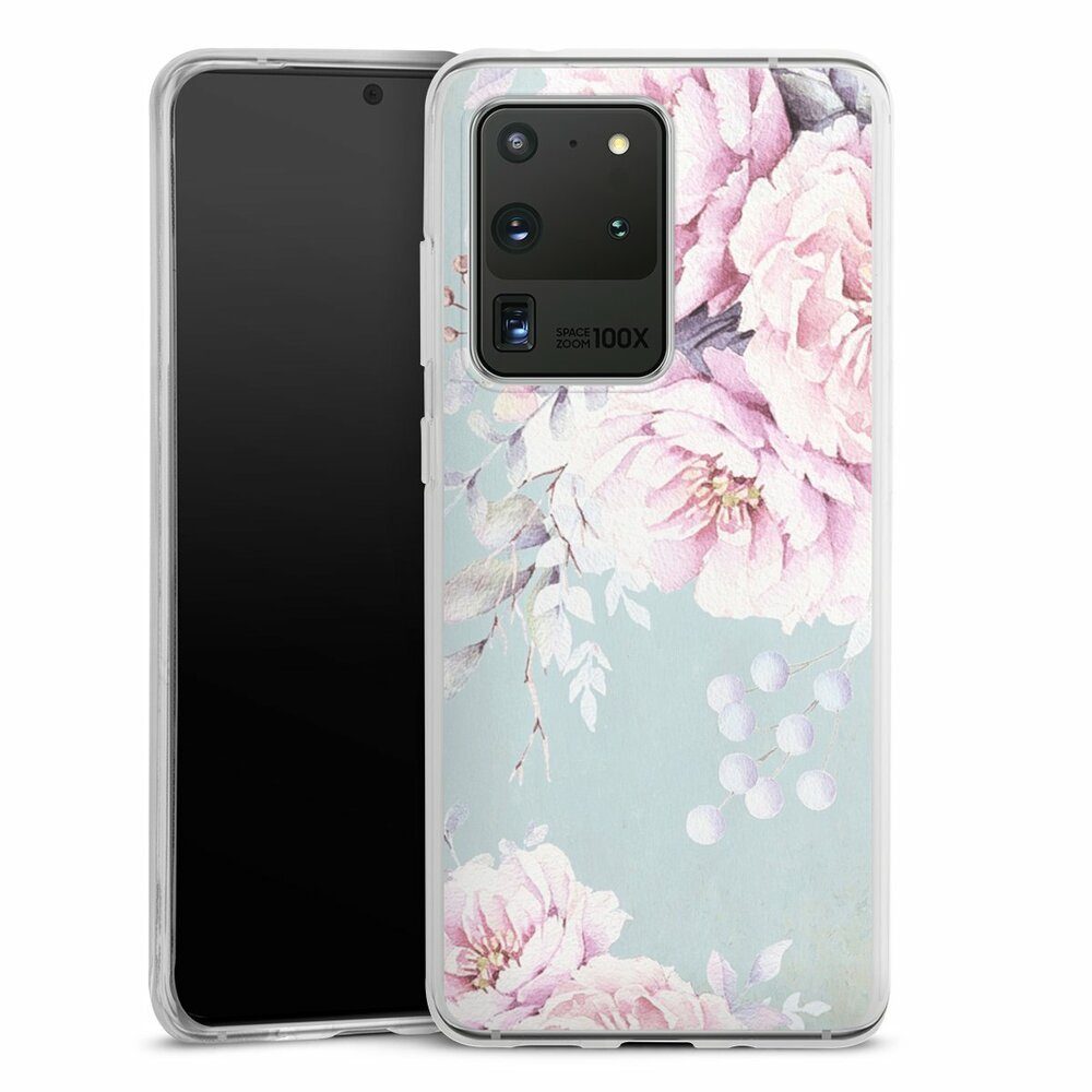 DeinDesign Handyhülle Blume Pastell Wasserfarbe Watercolour Flower, Samsung Galaxy S20 Ultra ...