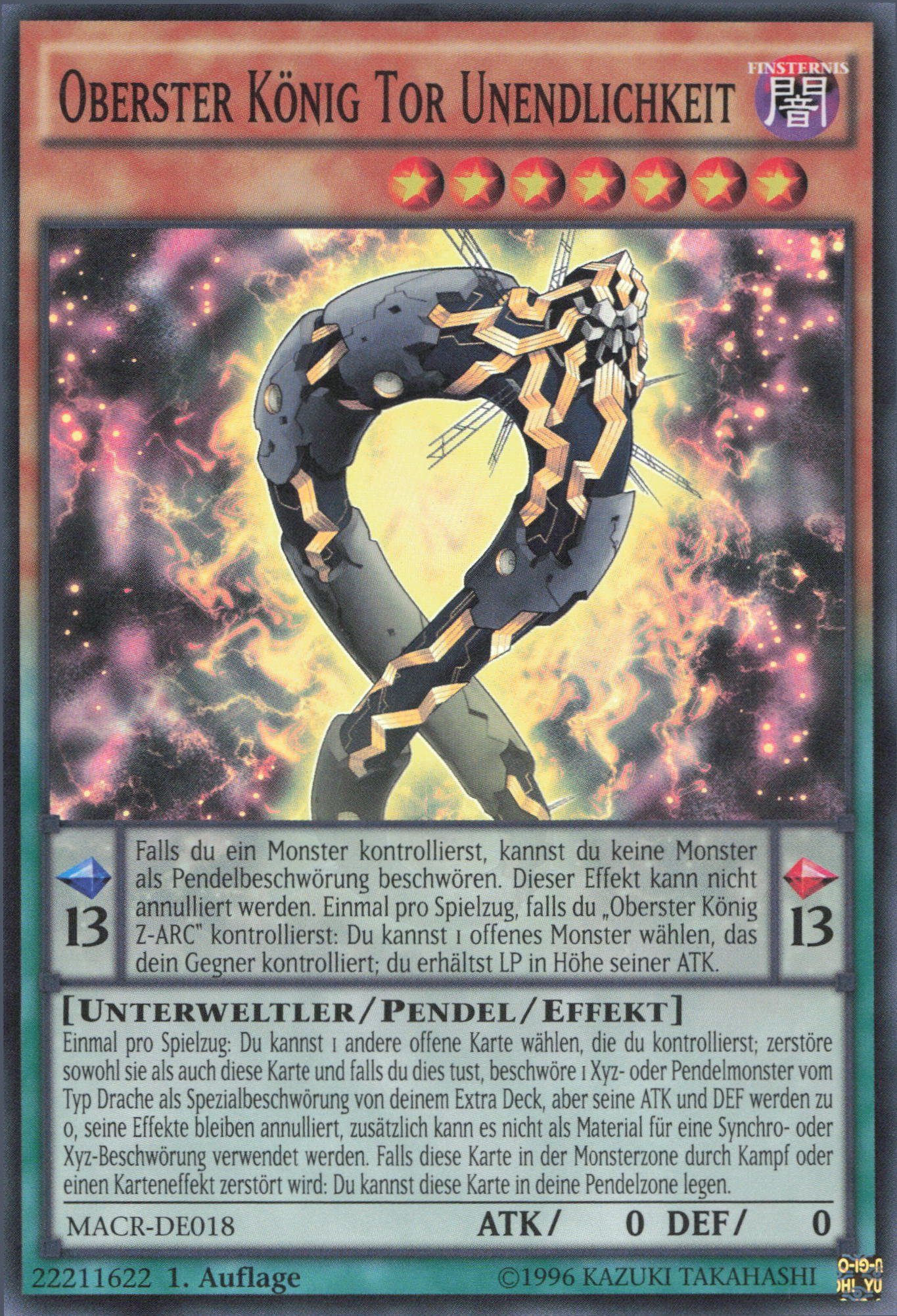 Recollectibles Sammelkarte Yugioh Karte Oberster König Tor