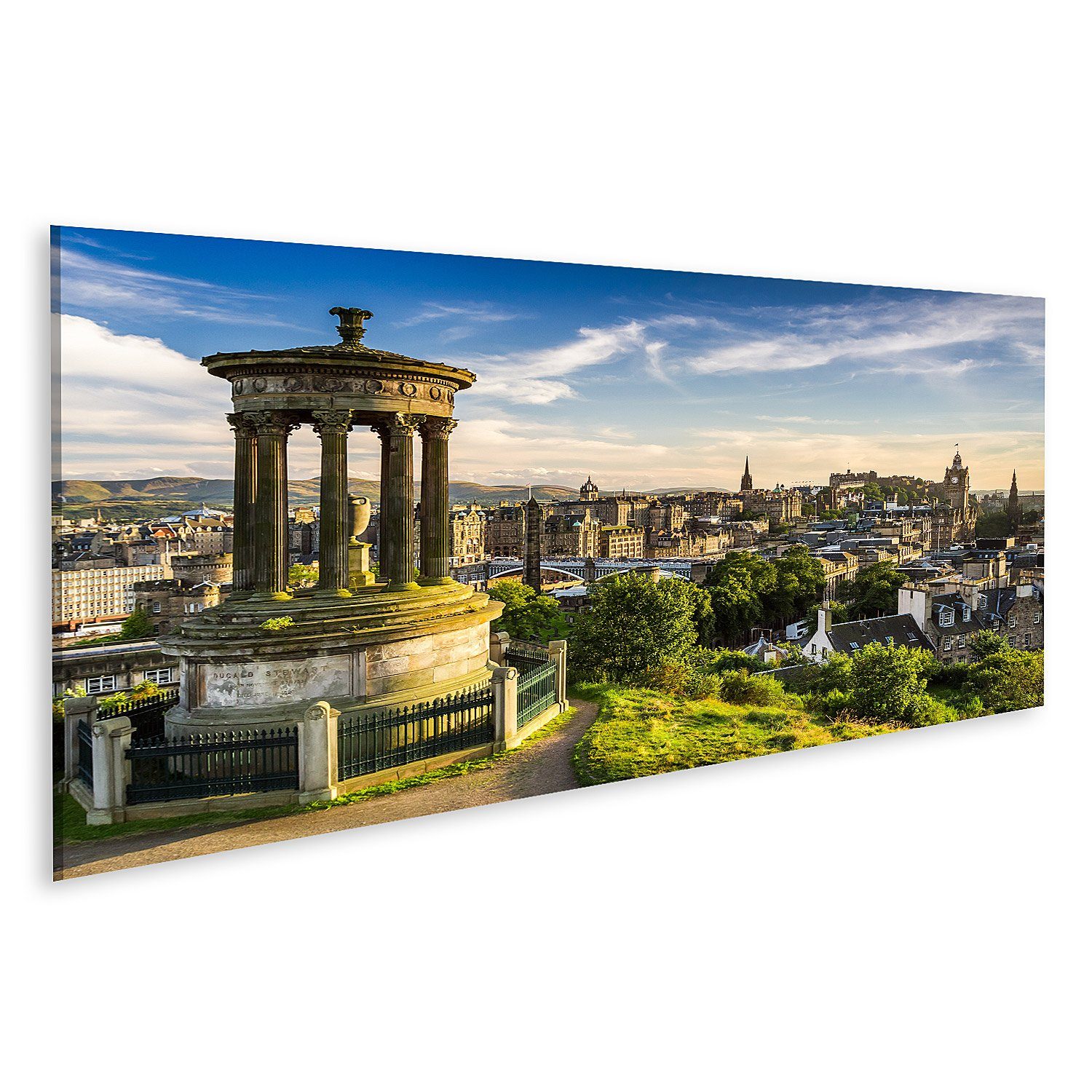 islandburner Leinwandbild Bild auf Leinwand Schöne Aussicht Auf Die Stadt Edinburgh Wandbild Le