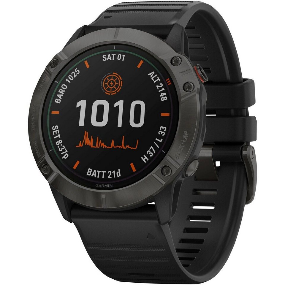 Garmin Multifunktionsuhr Armbanduhr Fenix 6x Pro Solar Online Kaufen Otto