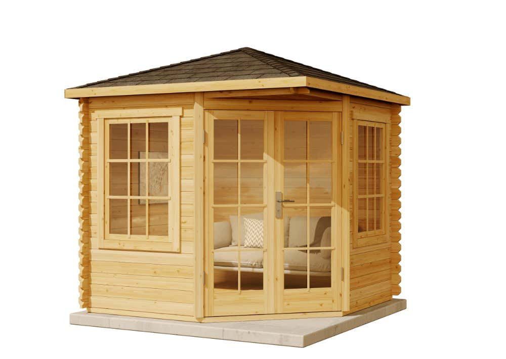 Alpholz Gartenhaus Holz 5-Eck Sunny-C, BxT: 270x270 cm