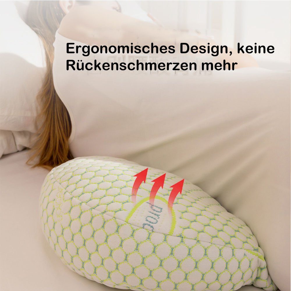 NUODWELL Seitenschläferkissen Lumbalkissen Rücken Hüfte ...