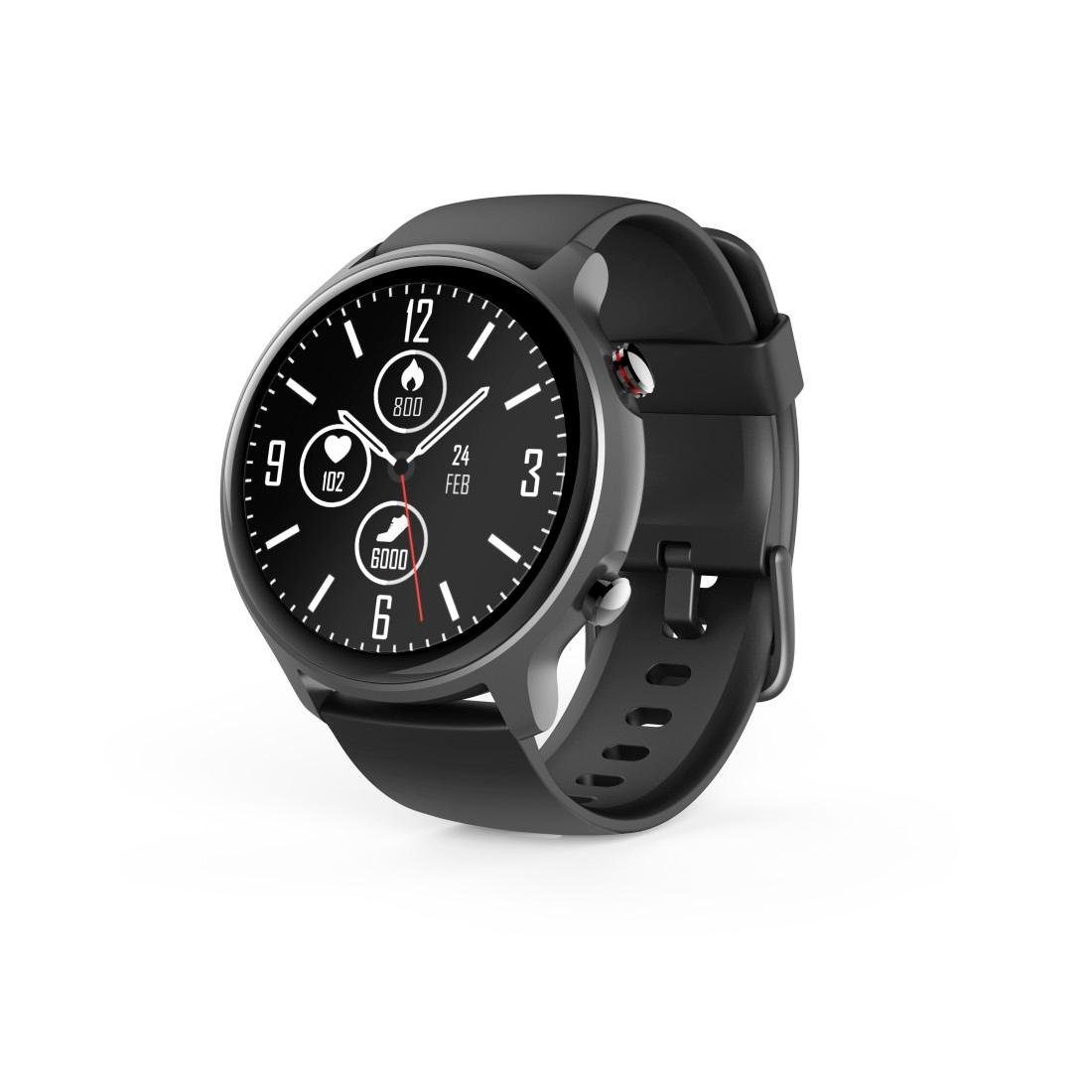 Hama Smartwatch 6910 Herren Sportuhr mit GPS, Fitnesstracker mit ...