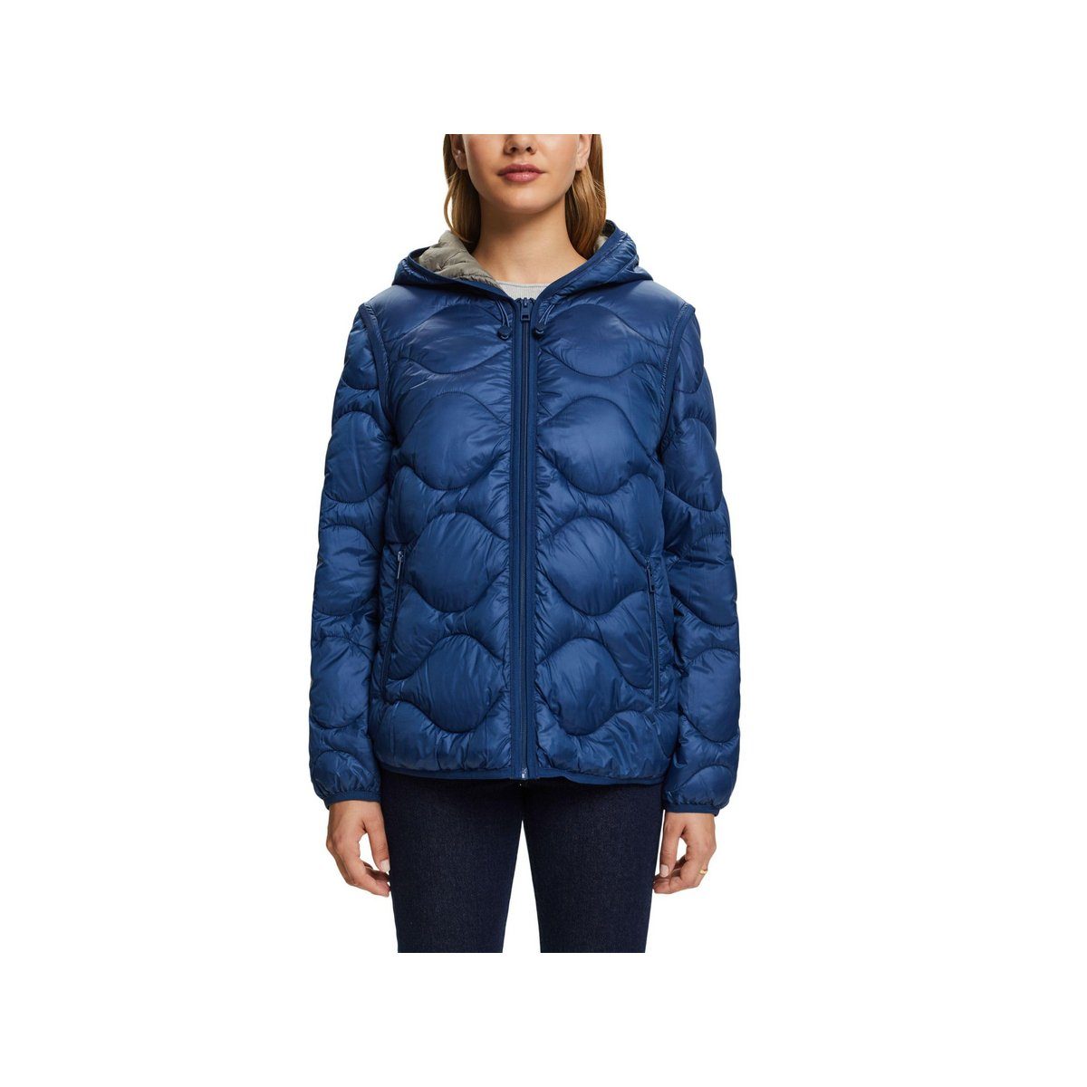 Esprit Steppjacke Recycelt Wandelbare Steppjacke Mit Kapuze Gutes
