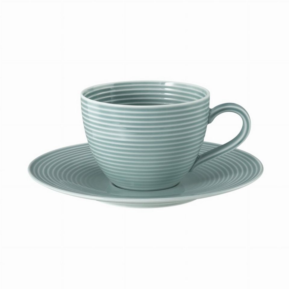 Seltmann Weiden Tasse Kaffeetasse 2 Tlg Mit Relief Beat Arktisblau