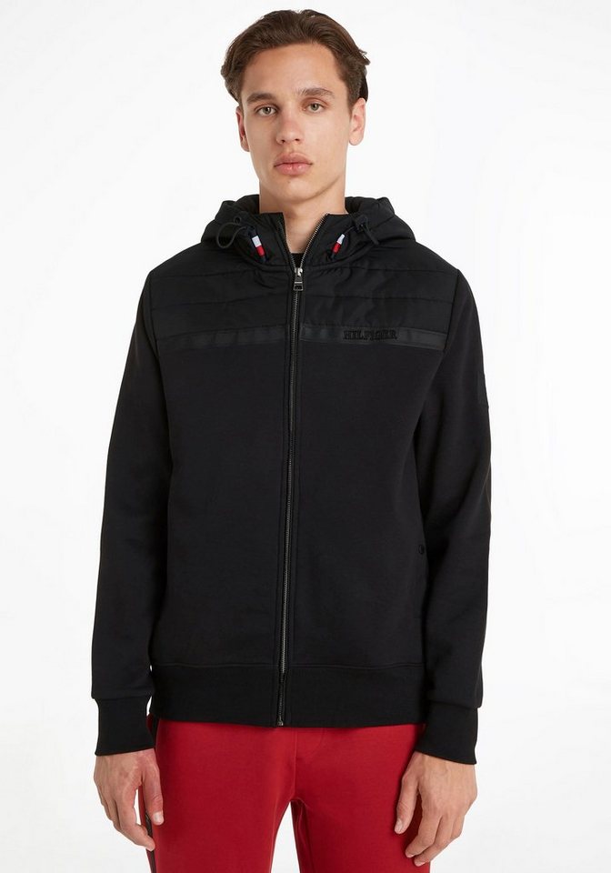 Tommy Hilfiger Sweatjacke Mix Media Zip Tape Through Hoody Mit