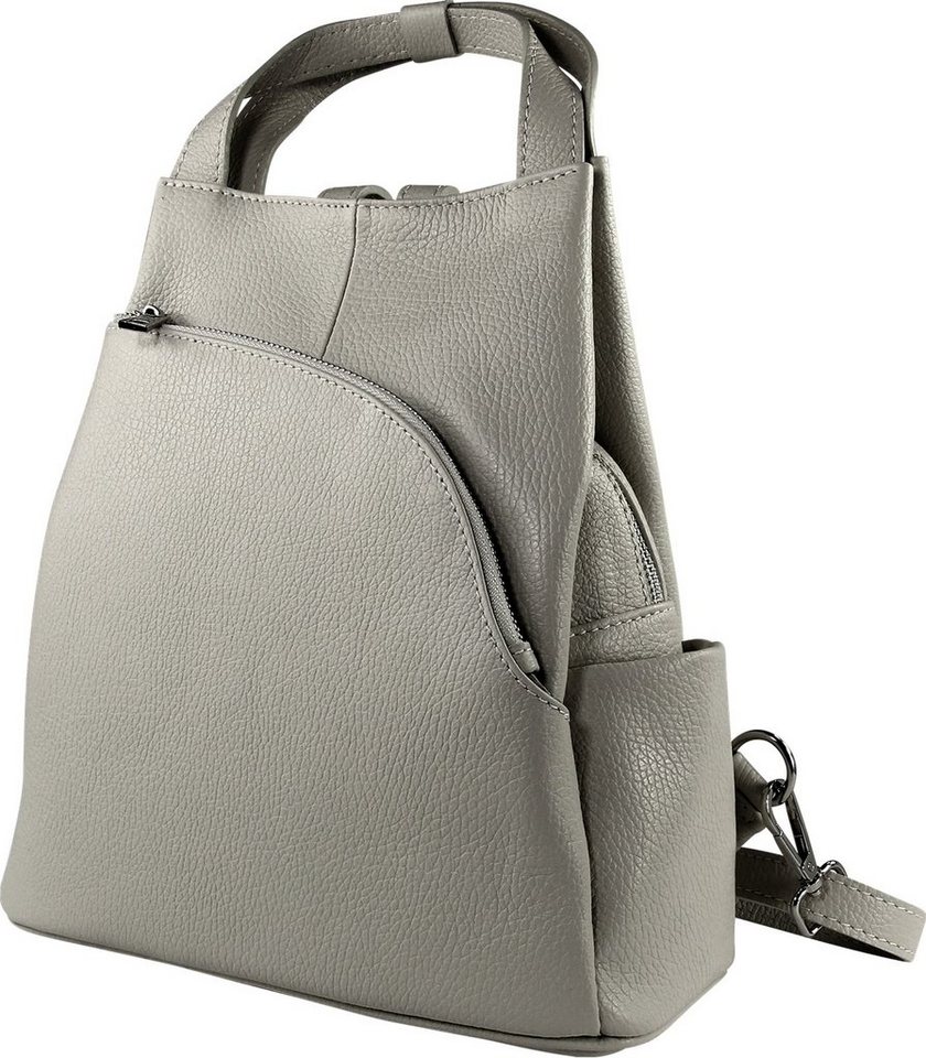 Toscanto Cityrucksack Toscanto Damen Cityrucksack Leder Tasche Damen