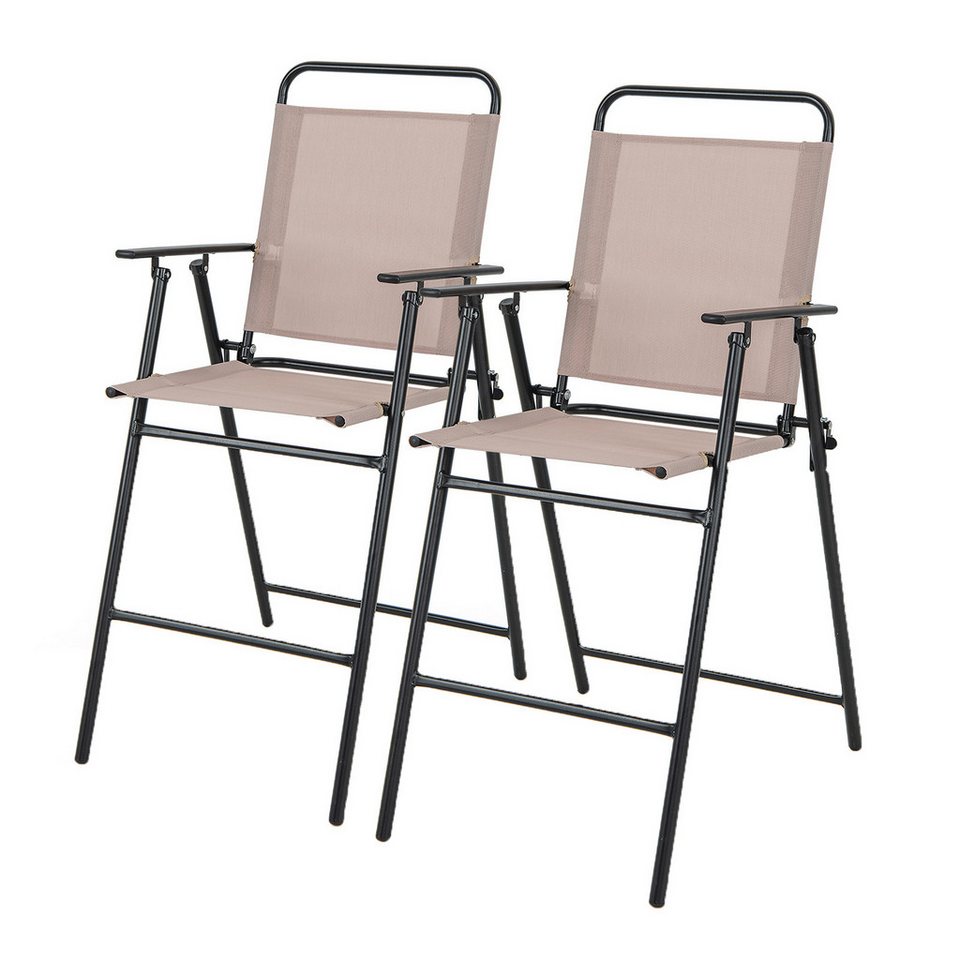 Komfotteu Gartenstuhl Balkonstuhl 2er Set Aus Metall Bis 150kg