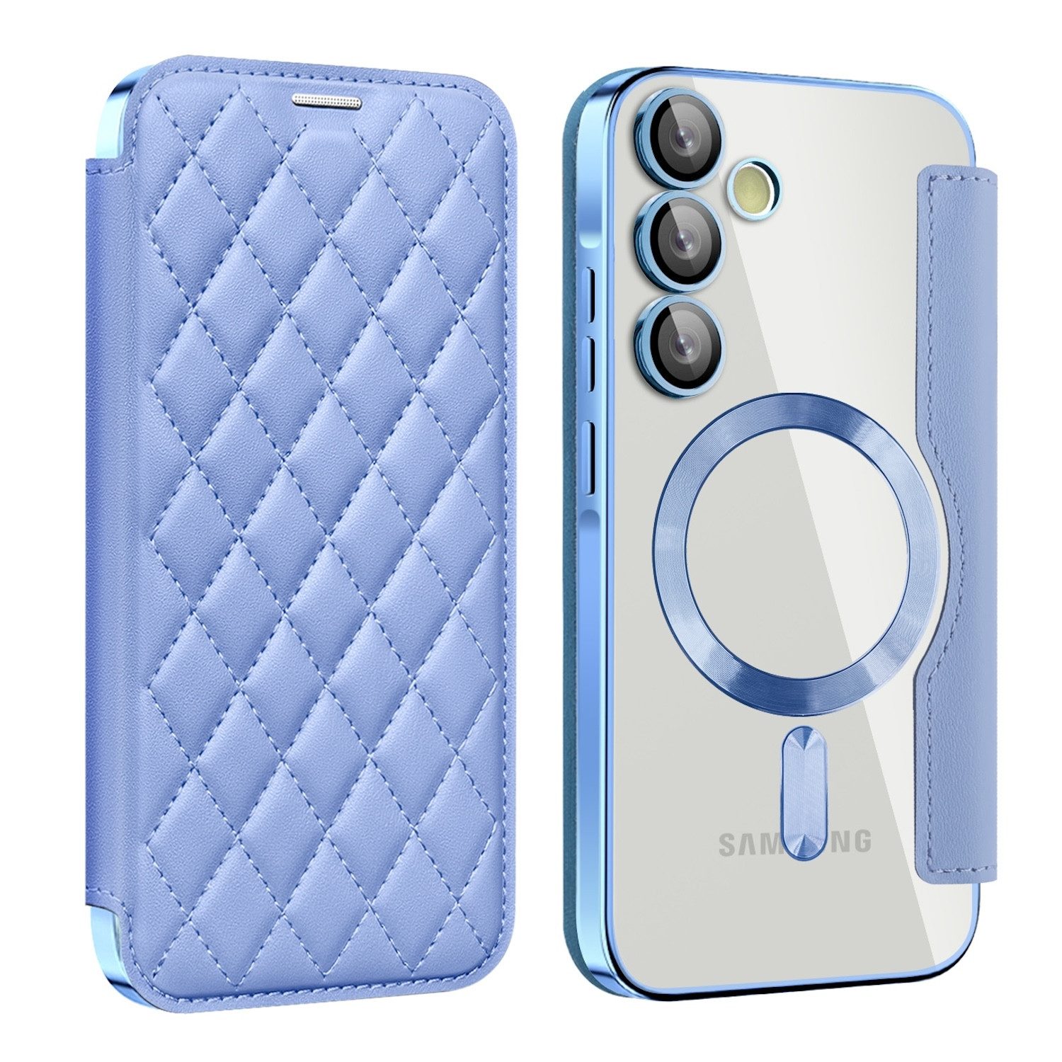 Wigento Handyhülle Für Samsung Galaxy A55 360 Grad Full Magsafe Anti