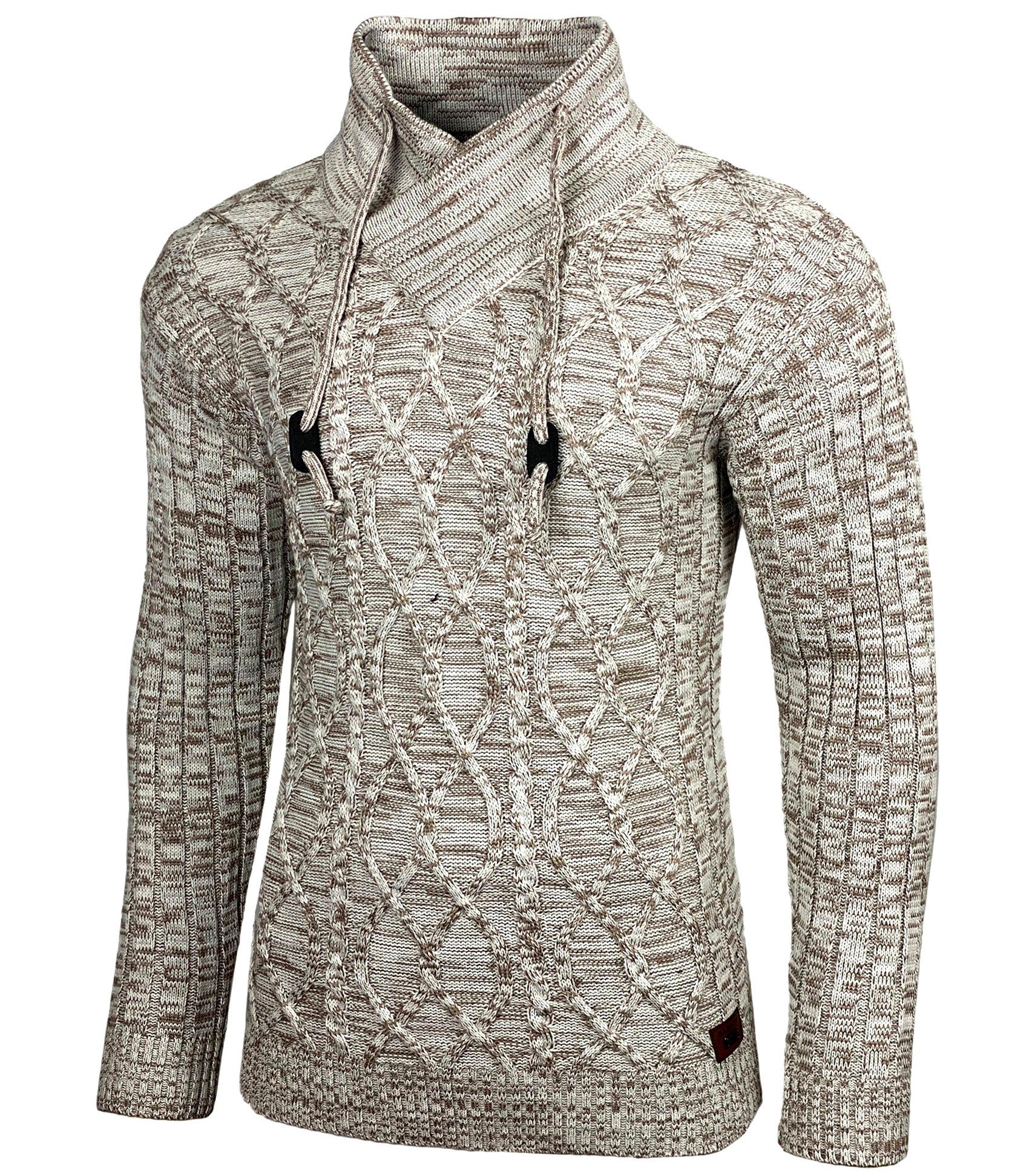 ᐅ Baxboy Strickpullover Baxboy Herren Meliert Pullover Stehkragen ...