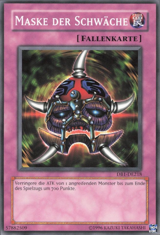 Recollectibles Sammelkarte Yugioh Karte Maske Der Schwäche Yu Gi Oh