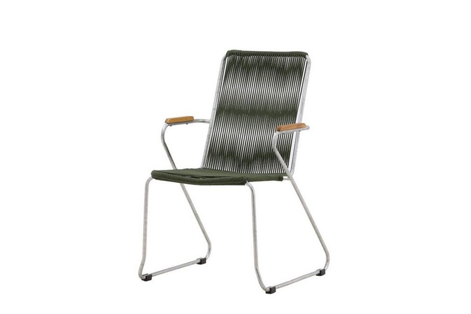 Ebuy24 Gartenstuhl 2er Set Bois Gartenstuhl Stapelbar Grün 2 St