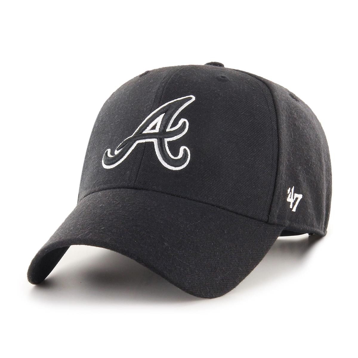 '47 Brand Baseball Cap '47 Brand MLB Atlanta Braves '47 MVP SNAPBACK Cap black (Basecap), Major ...