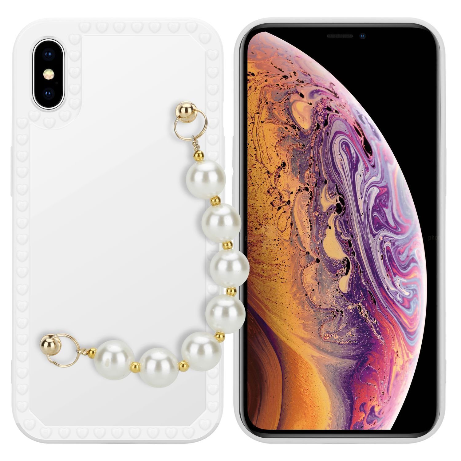 Cadorabo Handyhülle Tpu Perlen Apple Iphone X Xs