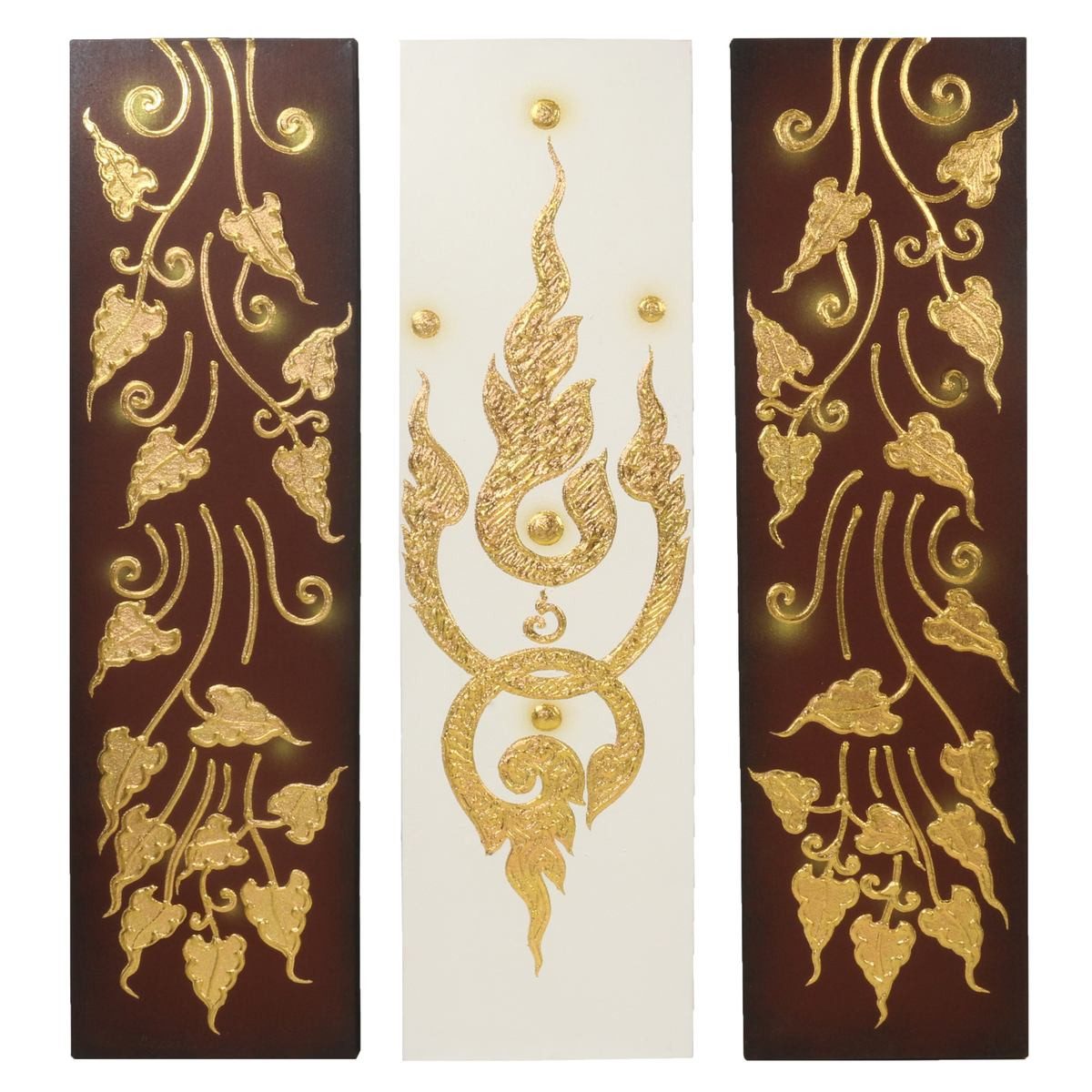 Oriental Galerie Leinwandbild Bild Wand Deko Leinwand Triptychon 25 x 90 Nr. 3, Himmelsflamme ...