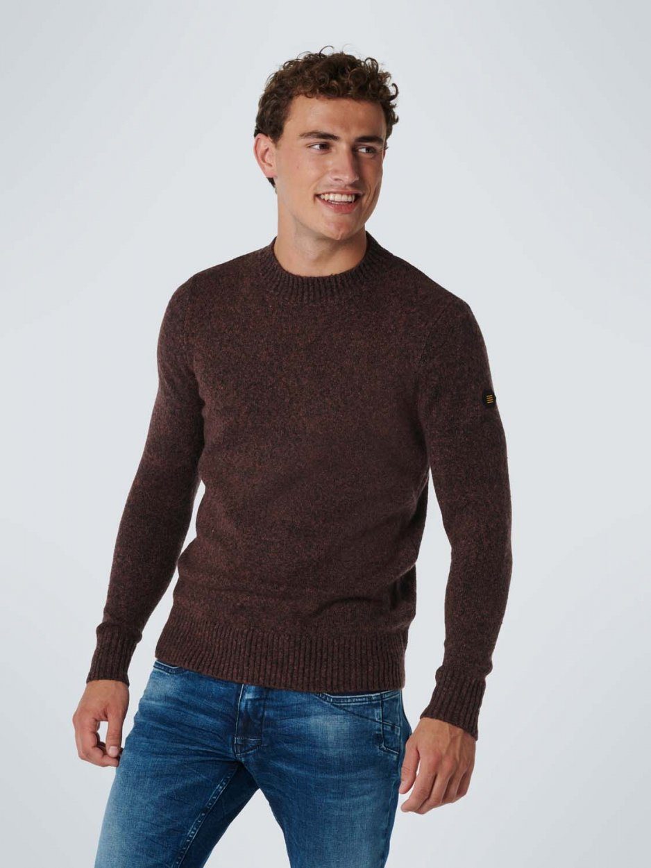 NO EXCESS Strickpullover Pullover Crewneck 2 Coloured Relief