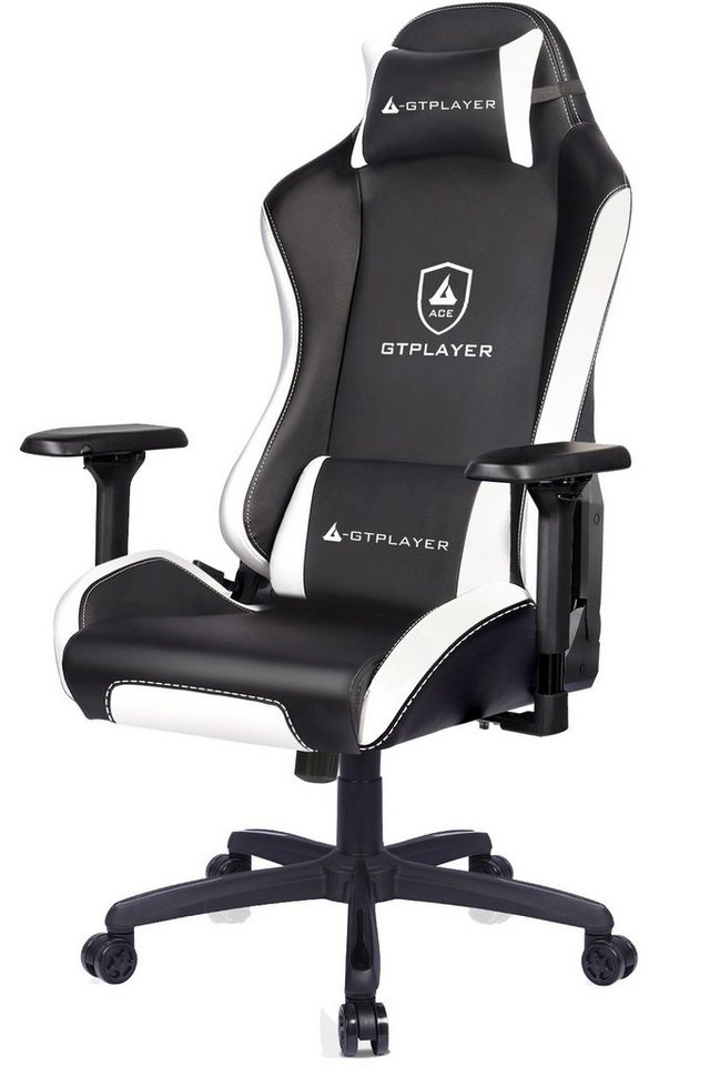 Gtplayer Gaming Stuhl Bürostuhl Chefsessel Drehstuhl Mit 4d Armlehnen