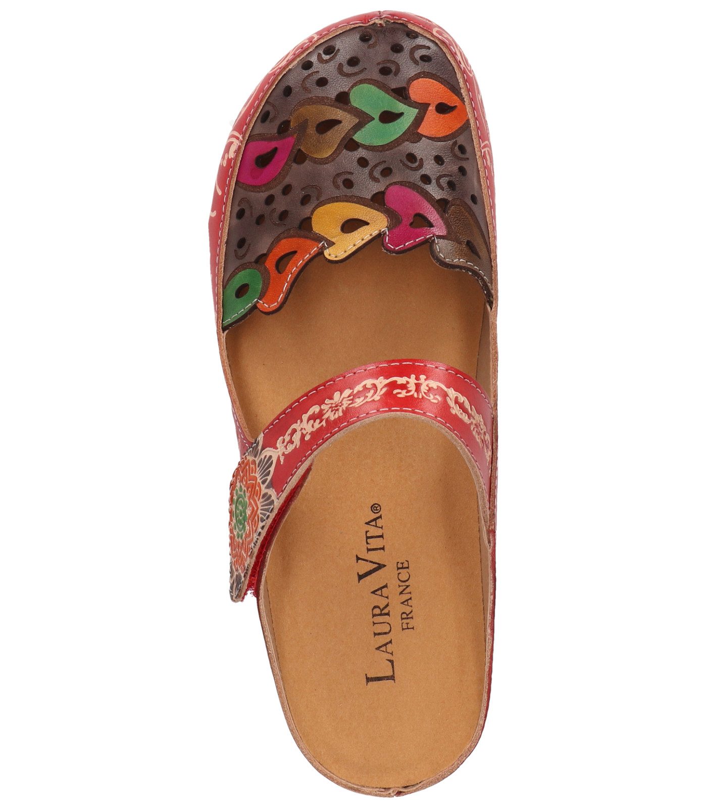 LAURA VITA Clogs Leder Clog, Absatzhöhe: 5 cm