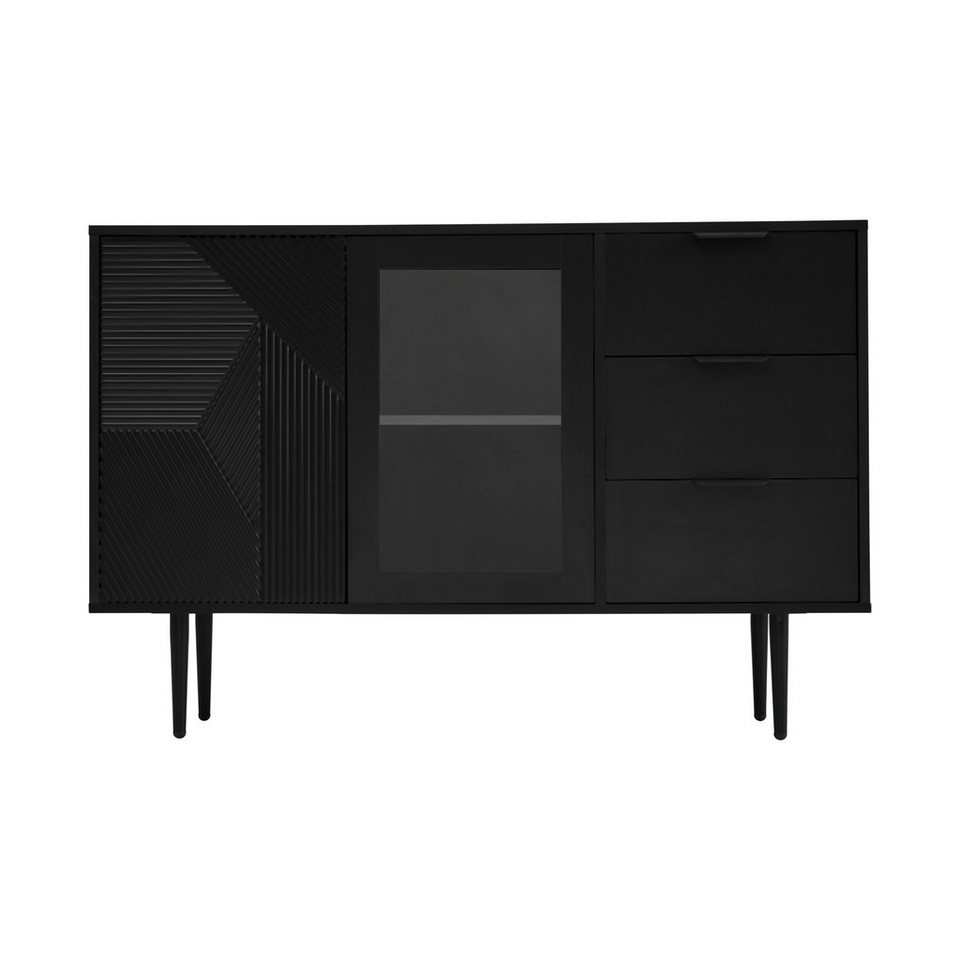 Ideasy Sideboard Anrichtekommode Mit 3 Schubladen Und 2 Türen