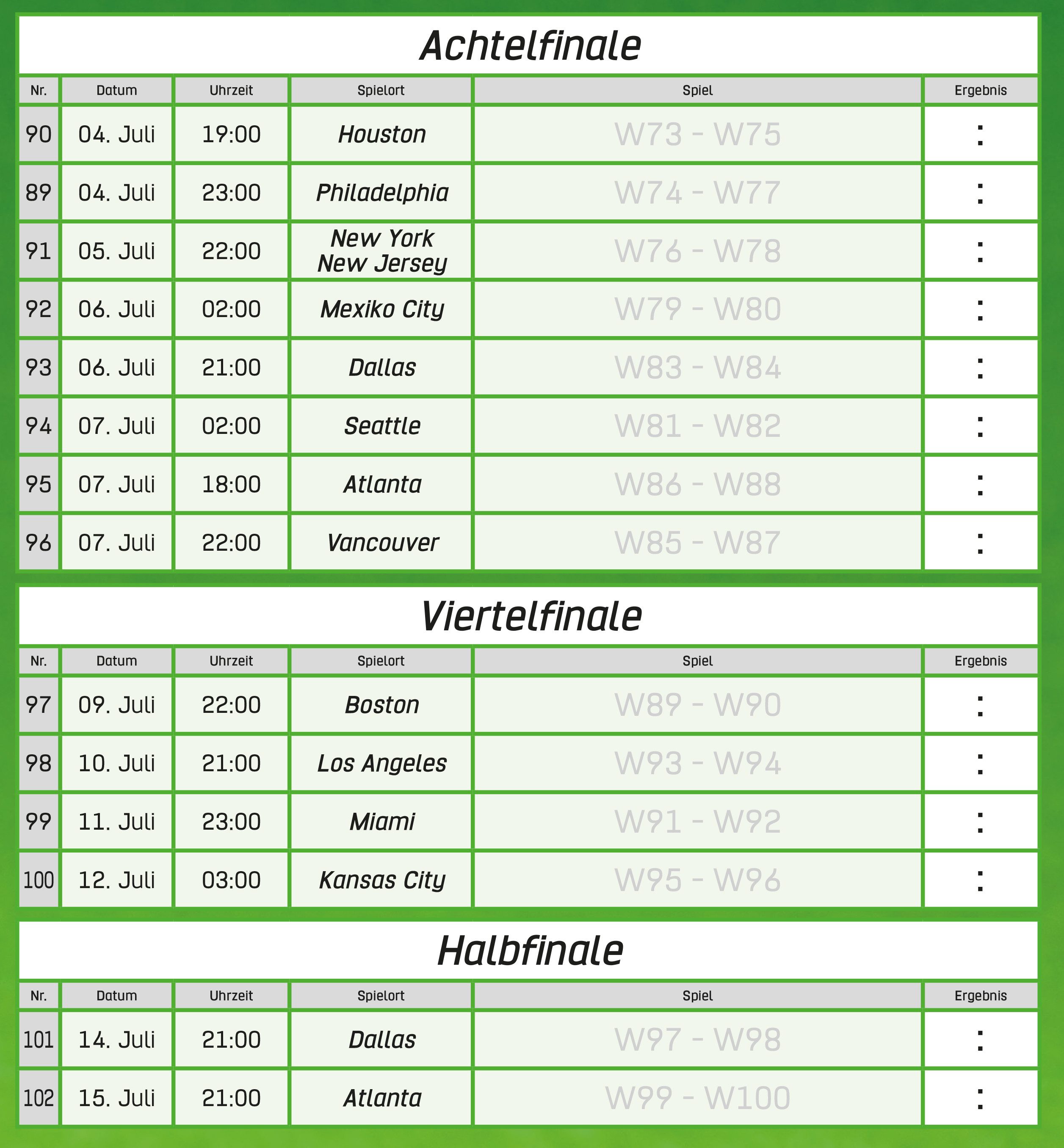 Poster XXL Fussball WM 2026 Planer mit Playoffs - 100x140 cm, Print