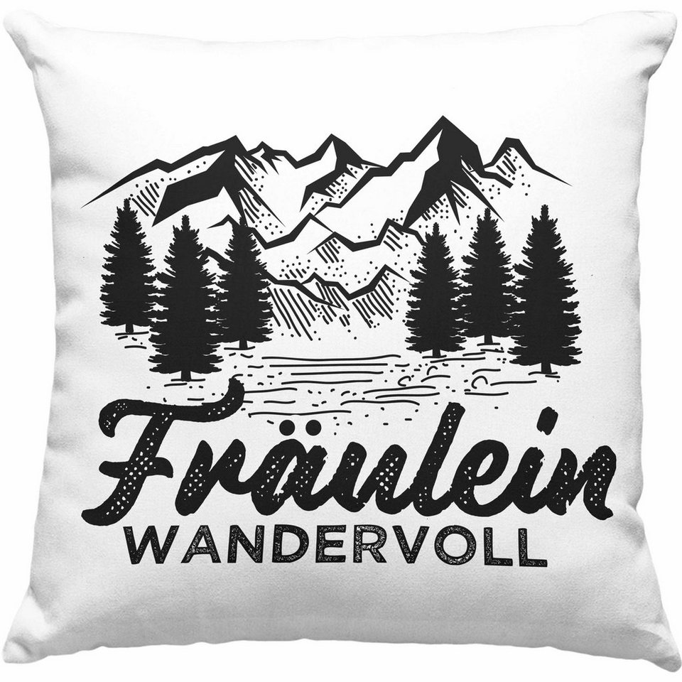 Dekokissen »Trendation - Fräulein Wandervoll Kissen Geschenk Wandern ... Dekokissen »Trendation - Fräulein Wandervoll Kissen Geschenk Wandern ...