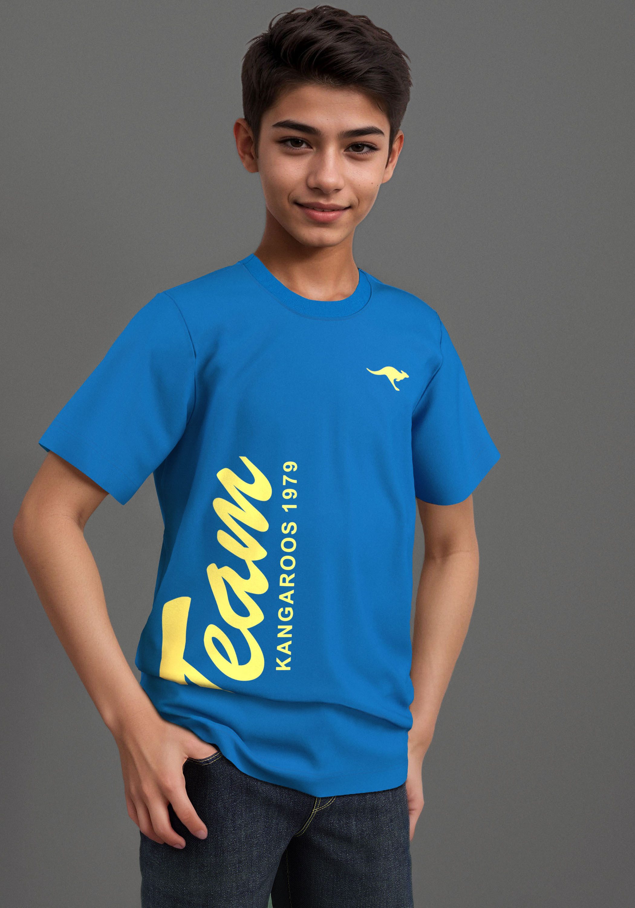 Kangaroos T Shirt Team Print Mit Logo Print Für Jungen