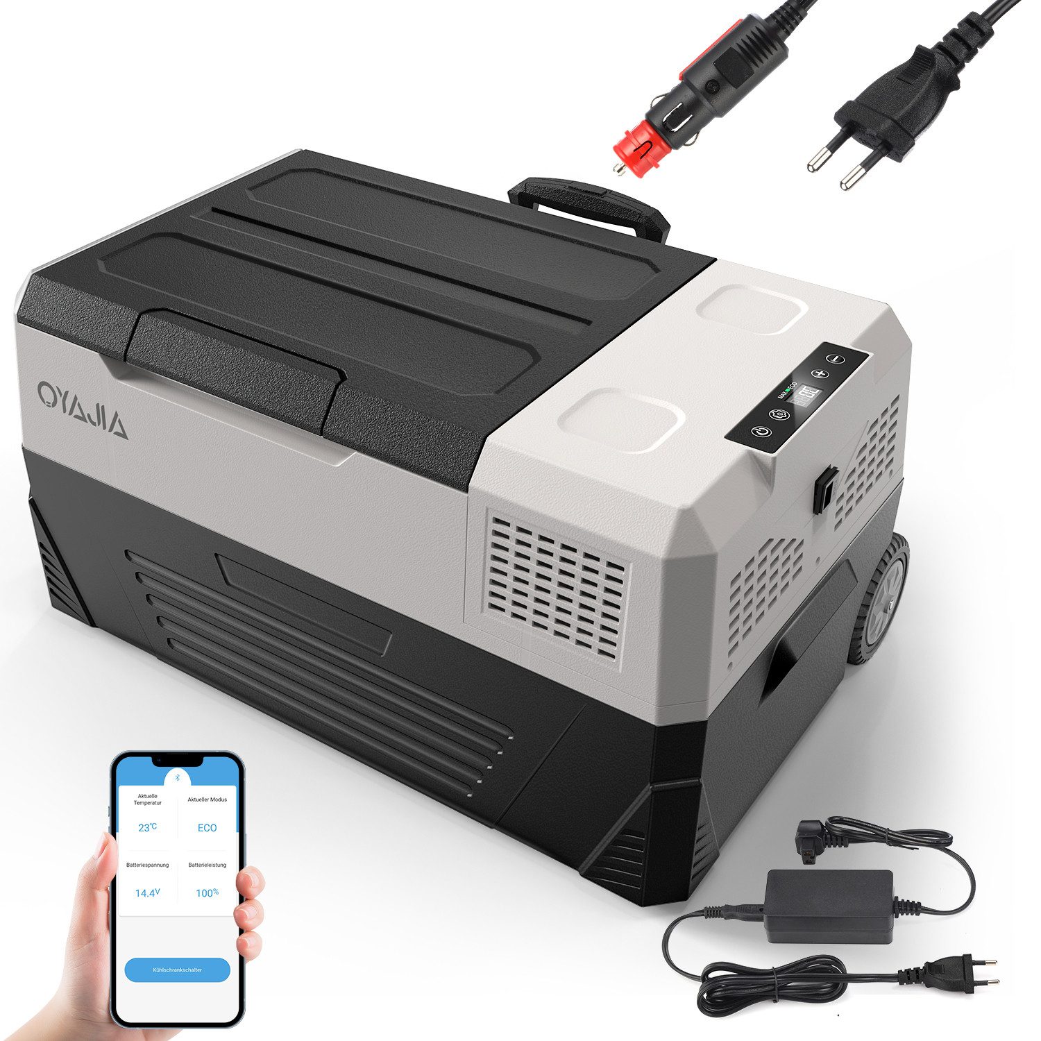 Kehot Thermobehälter Kompressor Kühlbox Mit Rollen Elektrische